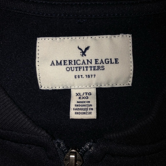 American Eagle Outfitters | Jackets & Coats | Navy Blue Rainbow Striped ...
